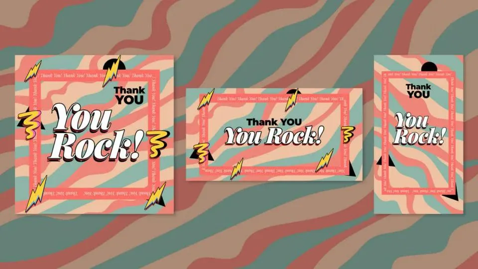 Thank You Photoshop templates and short how-to videos| Free, fully ...